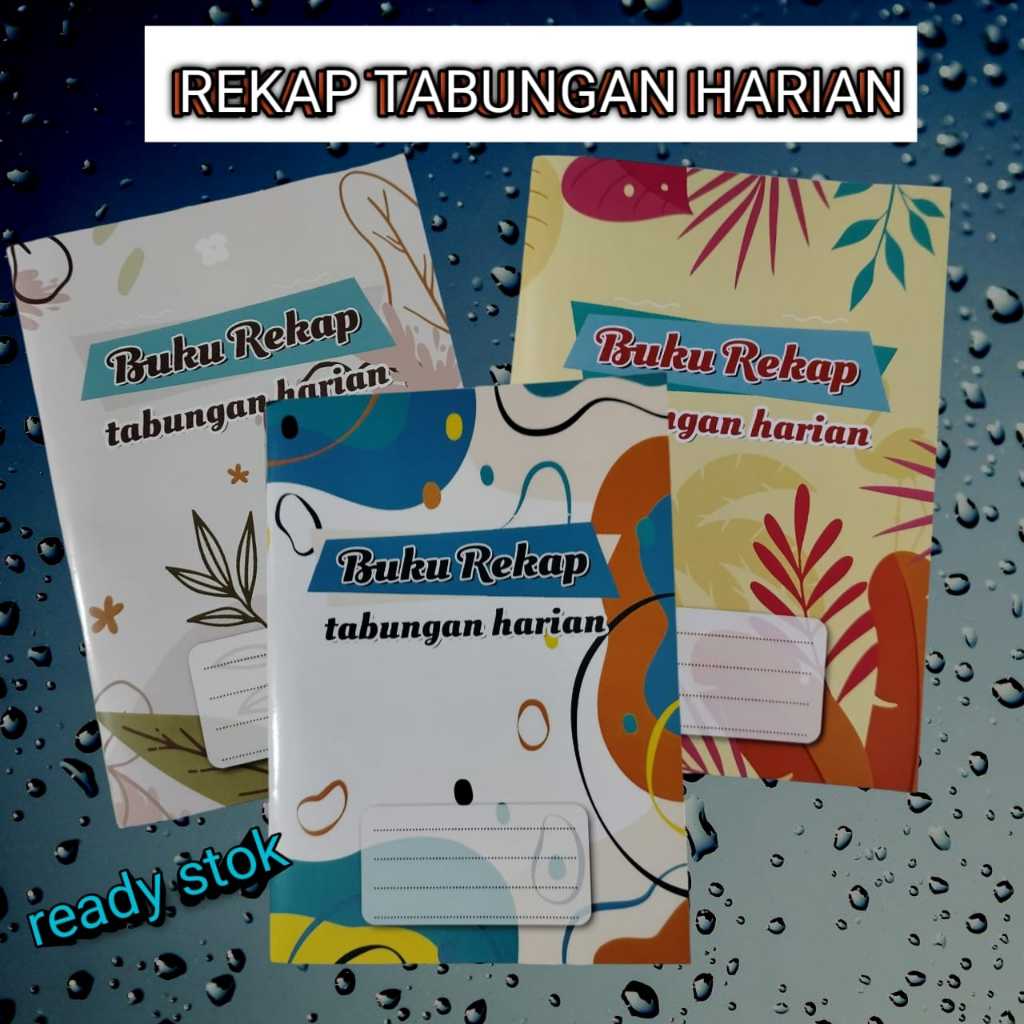 Jual BUKU REKAP TABUNGAN HARIAN / MINGGUAN/ BULANAN/REKAP ANGSRAN/REKAP ...
