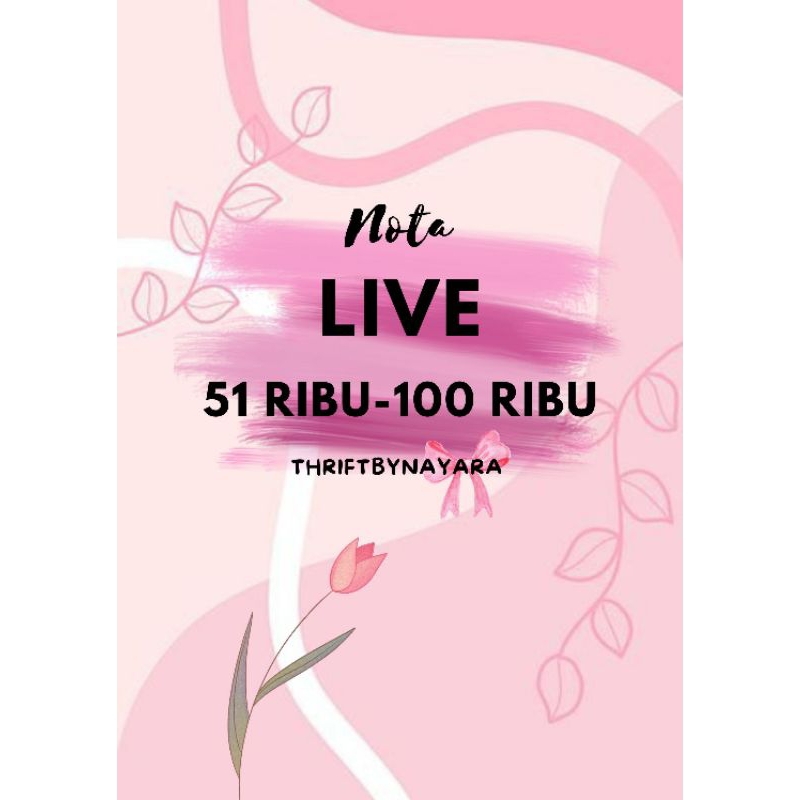Jual NOTA LIVE 51 RIBU-100 RIBU (harga+admin) | Shopee Indonesia