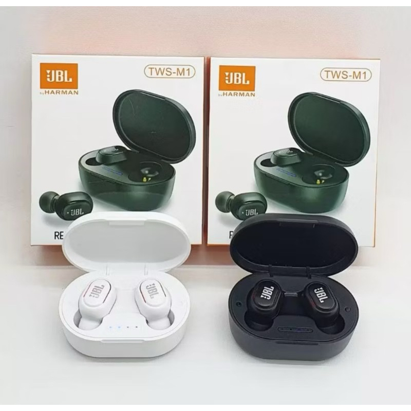 Jual HEADSET EARPHONE BLUETOOTH JBL TWS-M1 TRUE WIRELESS | Shopee Indonesia