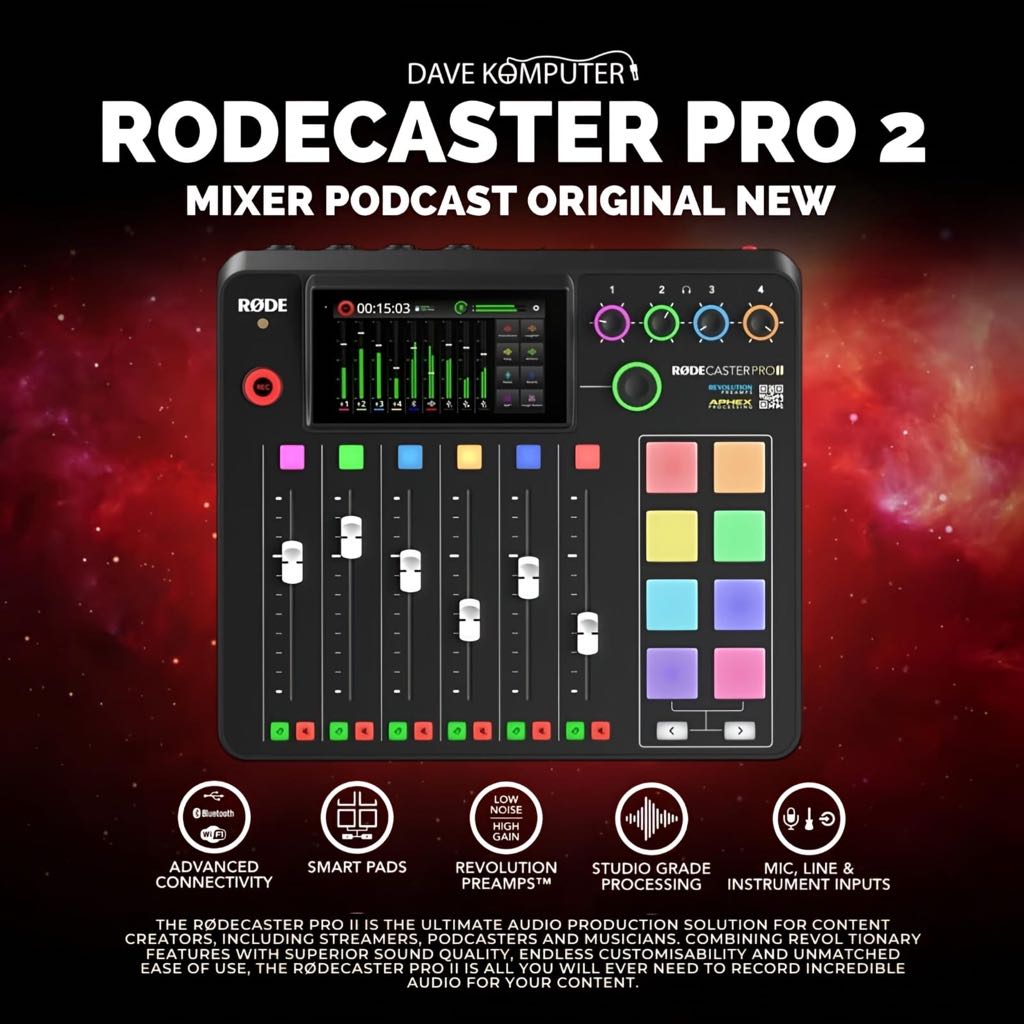 Jual Rode Caster Pro II / Rodecaster Pro II Mixer Audio Podcast ...