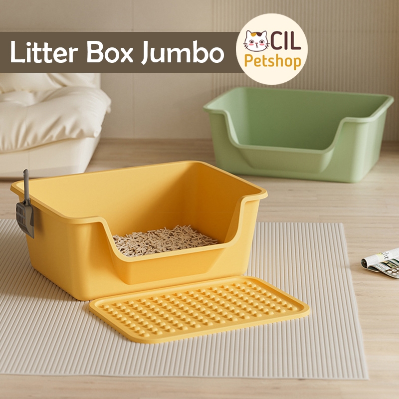 Jual Litter Box Open Jumbo Bak Pasir Kucing terbuka Ukuran Besar Free ...