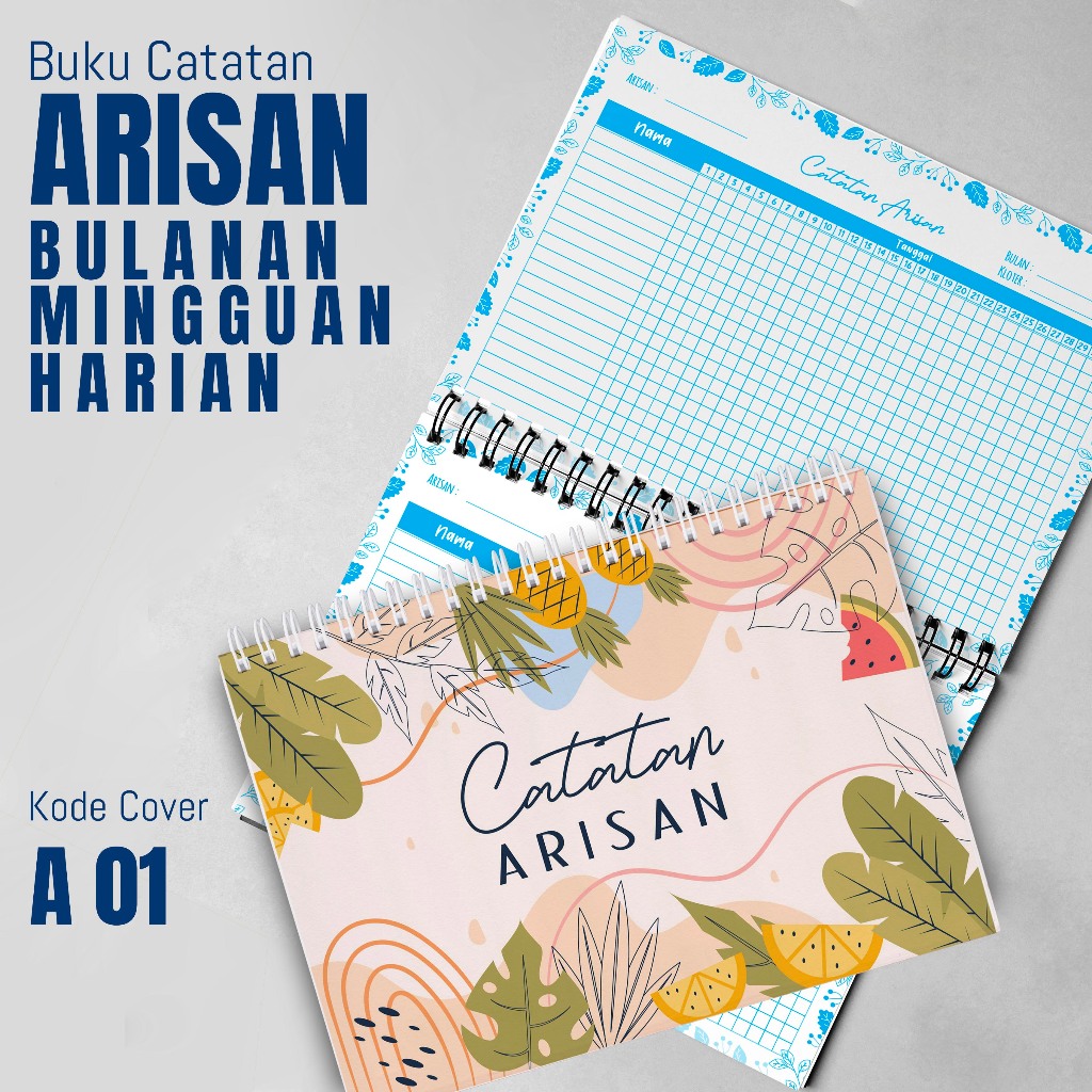 Jual Hanabi Buku Catatan Arisan Harian Mingguan Bulanan Kode A01 | Shopee Indonesia