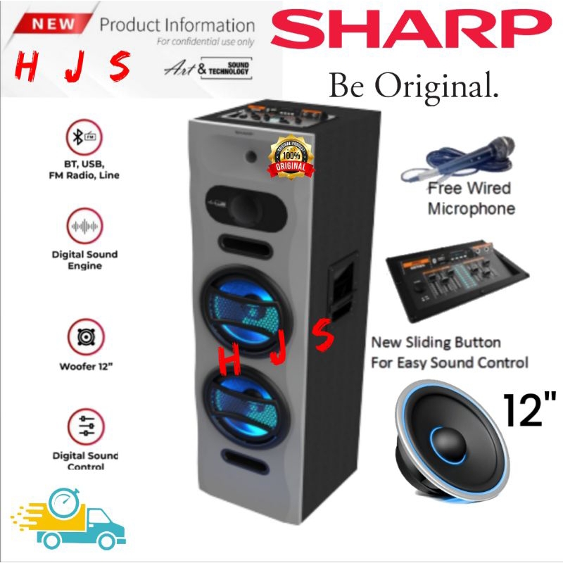 Jual SPEAKER AKTIF SHARP PRO X SERIES NEW CBOX-PROX22UBB 12" INCH [ RMS ...