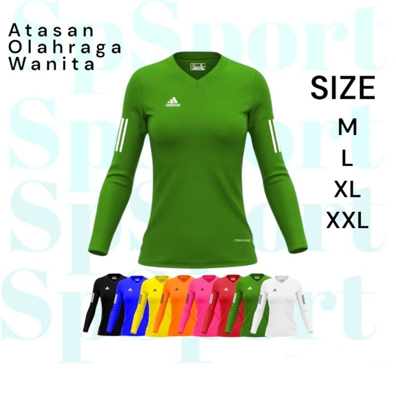 Jual Baju Olahraga Wanita Lengan Panjang Baju Fitnes Zumba Senam Aerobic Gym Lari Yoga | Shopee ...