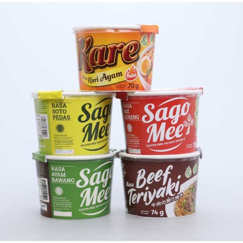 Jual SAGO MEE PAKET 5 CUP KOMPLIT (BISA PILIH VARIAN) SAGOMEE | Shopee ...