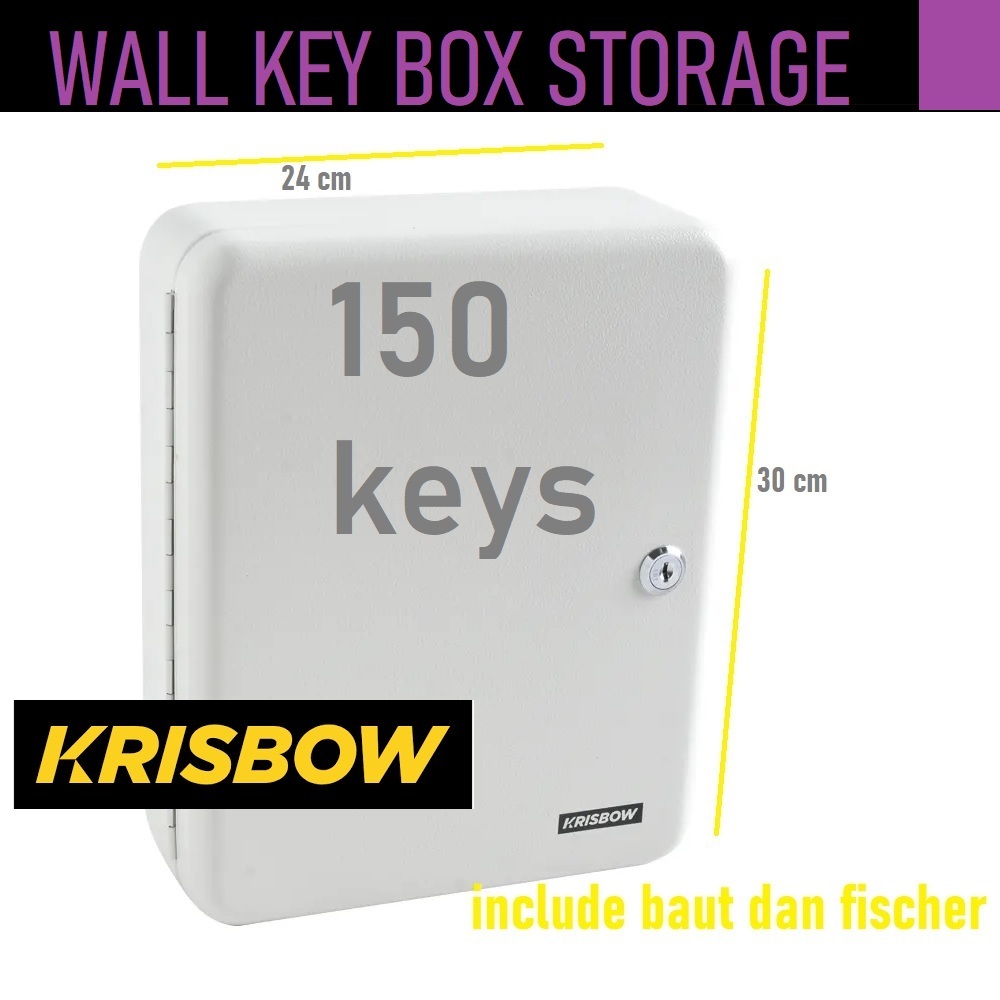 Jual KEY BOX krisbow Gantungan kunci dinding WALL KEY BOX kotak ...