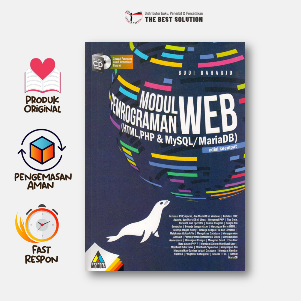 Jual Modul Pemrograman Web HTML, PHP & MySQL/MariaDB Edisi Keempat + DVD | Shopee Indonesia