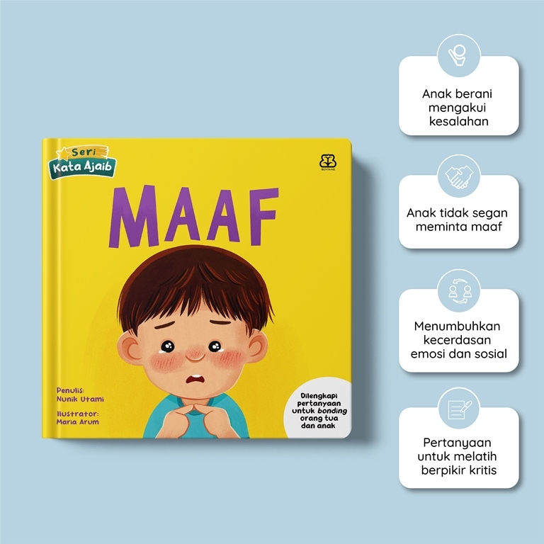 Jual [Mizan] Seri Kata Ajaib : Maaf (Boardbook) | Buku Cerita Anak 0-5 ...