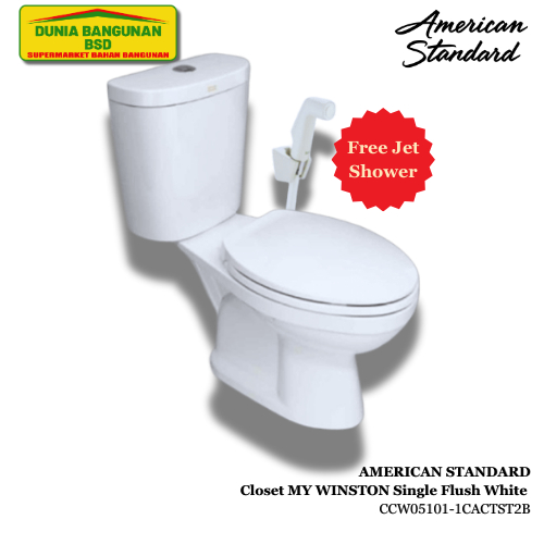 Jual American Standard Toilet MY WINSTON CCW05101-1CACTST2B Putih ...