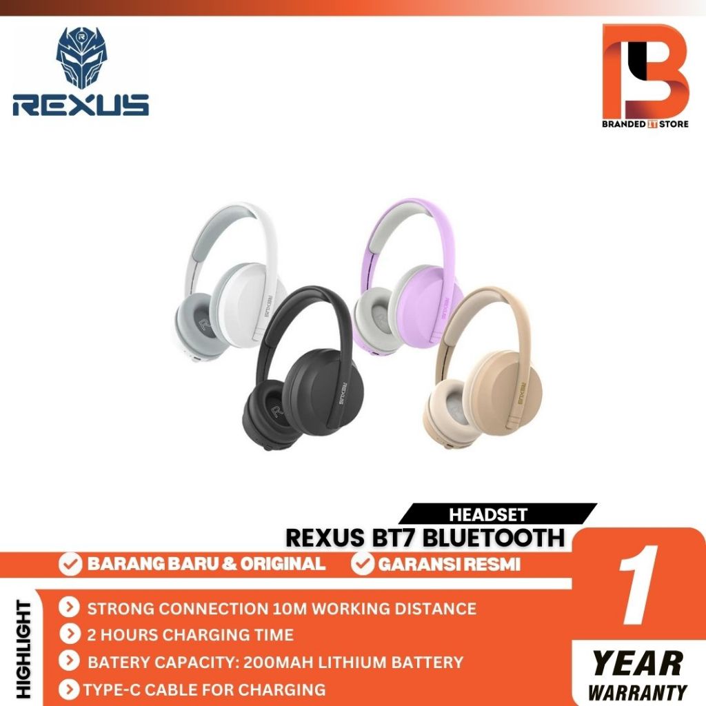 Jual REXUS BT7 BLUETOOTH Headset | Shopee Indonesia