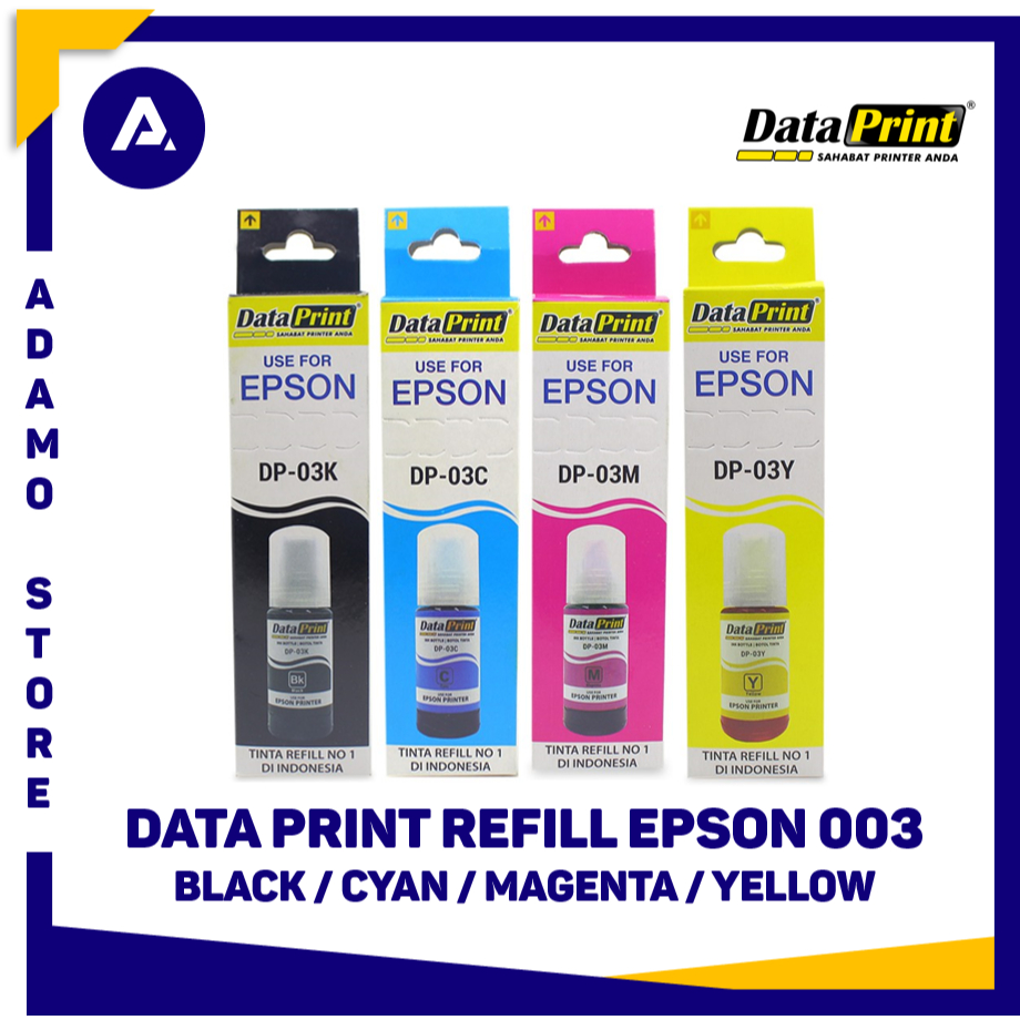 Jual DataPrint Data Print Refill Tinta Epson 003 Data Print 80ml ...