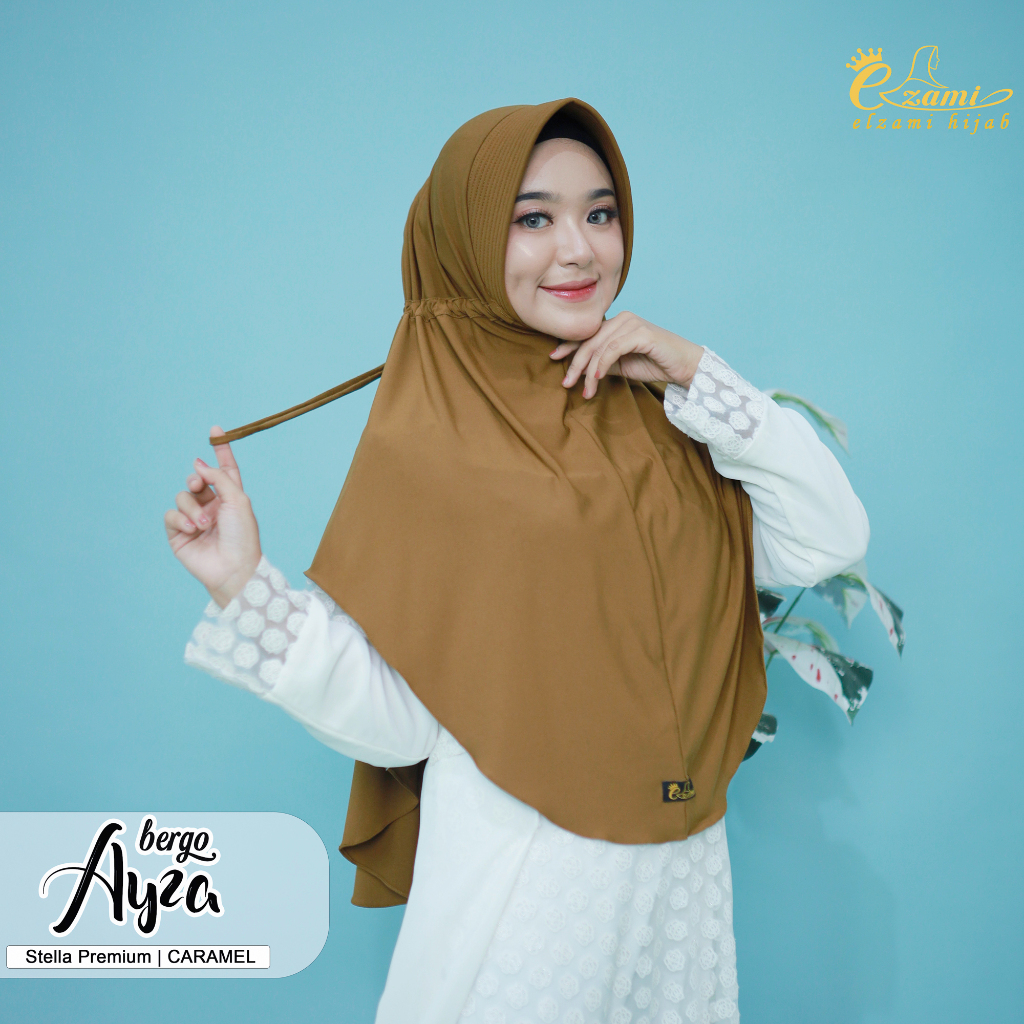 Jual AYLA DAN AZYA serut by abika hijab dan by elzami jersy bahan jersy dan stella premium ...