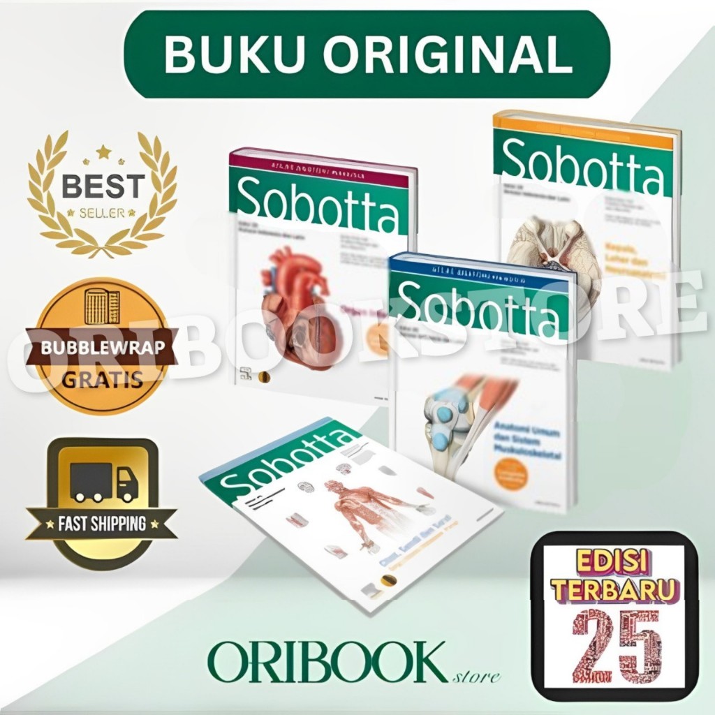 Jual ORIGINAL SOBOTTA ATLAS ANATOMI MANUSIA EDISI 25 ( 4 BUKU ) TAHUN ...