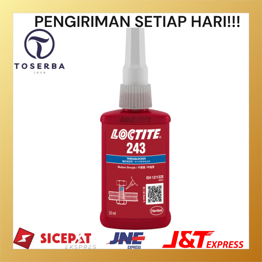 Jual LOCTITE 243 50ML ORIGINAL - LEM BAUT LOCTITE 243 50 ML | Shopee Indonesia