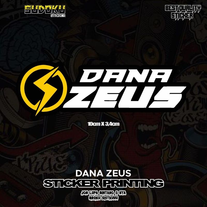 Jual STICKER STIKER PRINTING DANA ZEUS | Shopee Indonesia