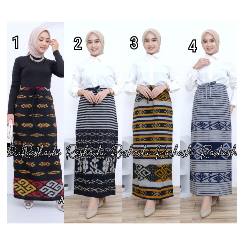 Jual MAHALINI Rok tenun troso etnik jepara rok lurus panjang rok wanita pinggang karet bawahan ...