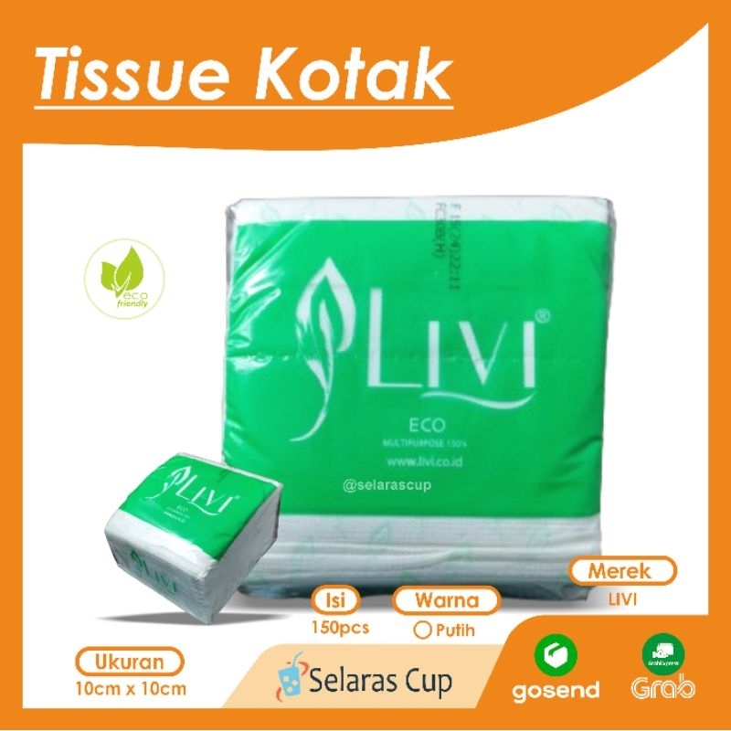 Jual ISI 150 | LIVI facial tissue for resto fnb cafe - tisu kotak wajah ...