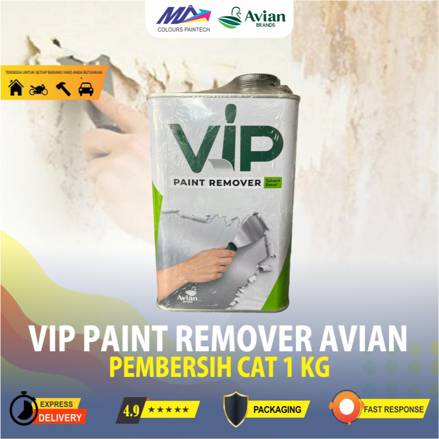 Jual VIP PAINT REMOVER AVIAN PEMBERSIH CAT 1 KG (kemasan baru VIP ...