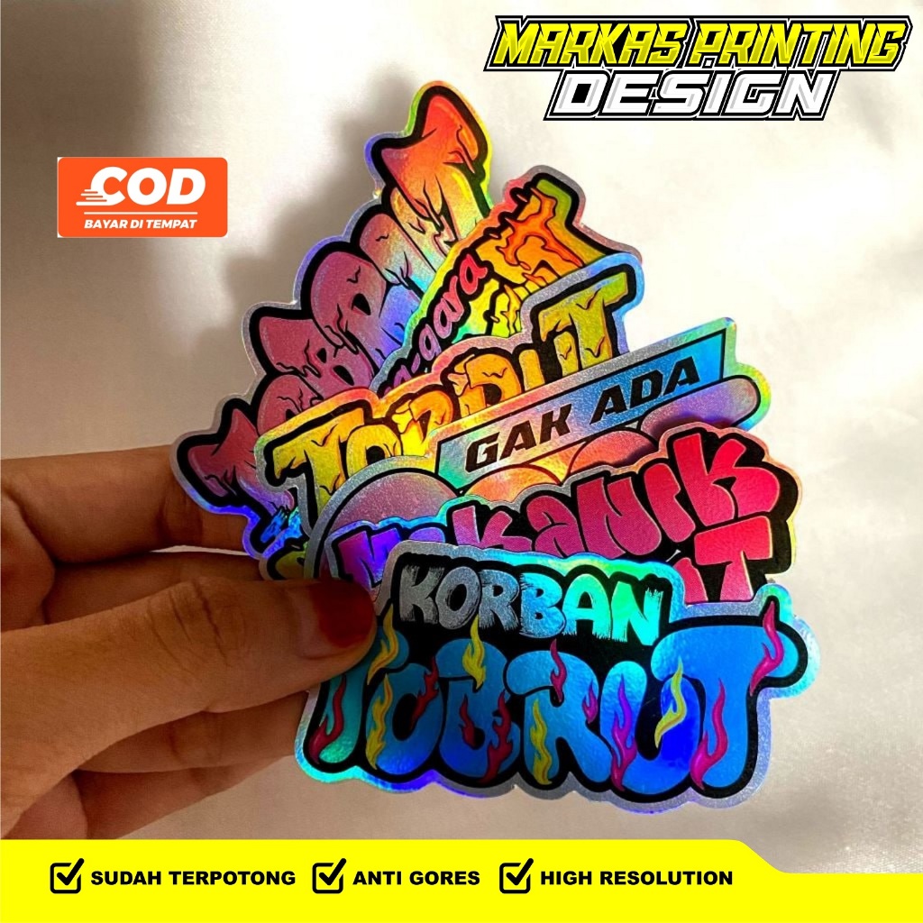 Jual STIKER PACK VIRAL TOBRUT STICKER TOBRUT STICKER KATA KATA STIKER ...