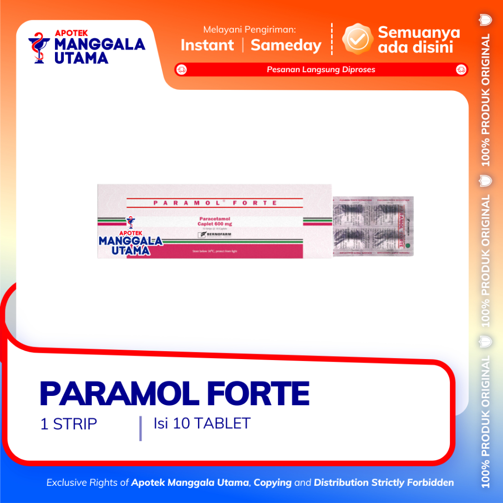 Jual PARAMOL FORTE PER STRIP 10 TABLET | Shopee Indonesia