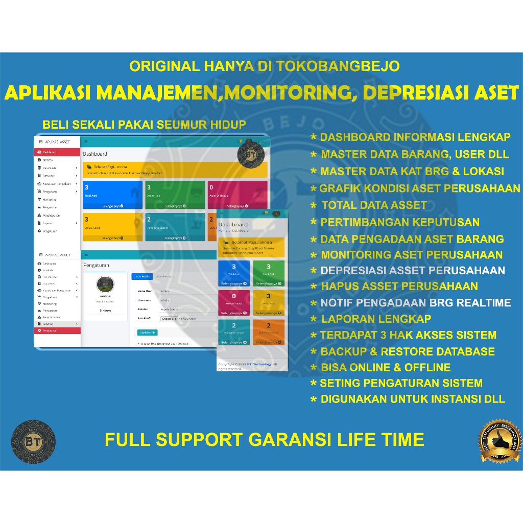 Jual APLIKASI WEB SOURCE CODE MANAJEMEN ASET DATA PERUSAHAAN KANTOR ...
