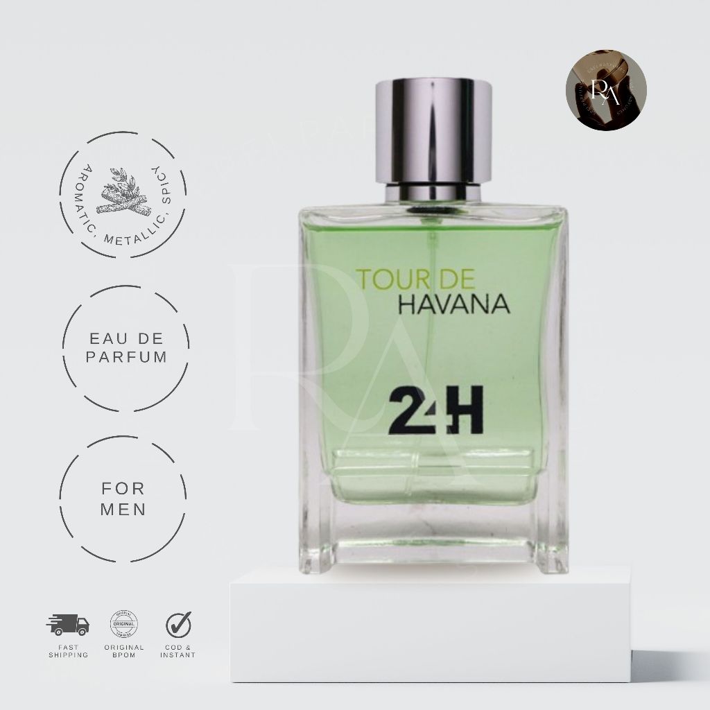 Jual Fragrance World Tour de Havana 24H for Men - 100 ML | Shopee Indonesia