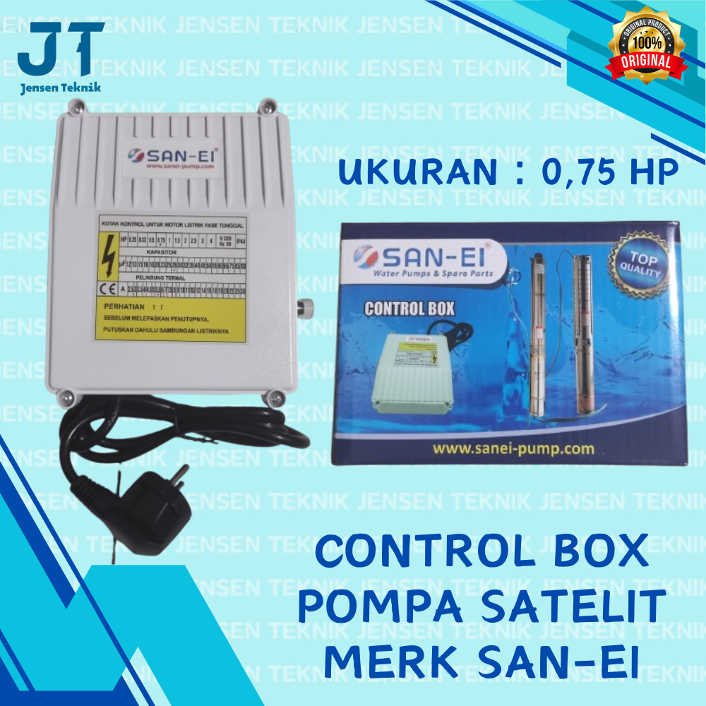 Jual Control Box Pompa Satelit Ukuran 0,75 HP SAN-EI Original | Shopee ...