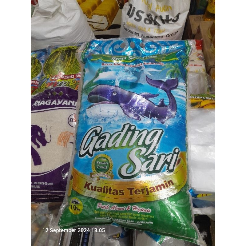 Jual Beras Super Punel Gading Sari Paus 10kg Kualitas Terjamin | Shopee ...