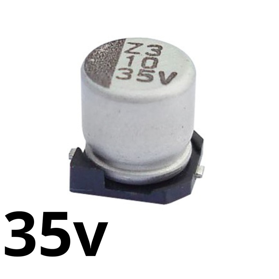 Jual Solid kapasitor capasitor elko elco SMD 10uf 35v 10 uf 35volt VZA ...