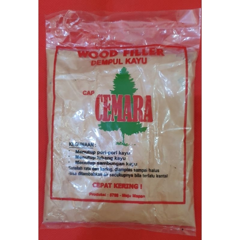 Jual DEMPUL KAYU CEMARA KEMASAN 500 GRAM KUALITAS GRADE A WOOD FILLER ...