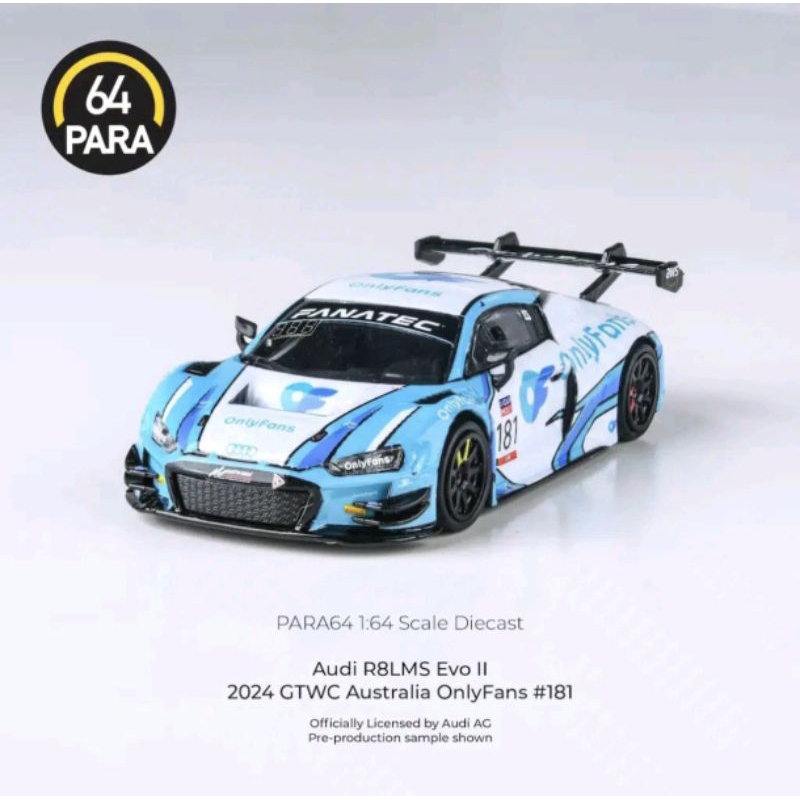 Jual PARA64 AUDI R8 LMS EVO II 2024 GTWC AUSTRALIA ONLY FANS | Shopee ...
