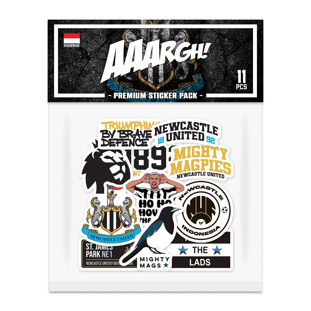 Jual Stiker NEWCASTLE UNITED Sticker Pack vol. 1 (Mighty Magpies ...
