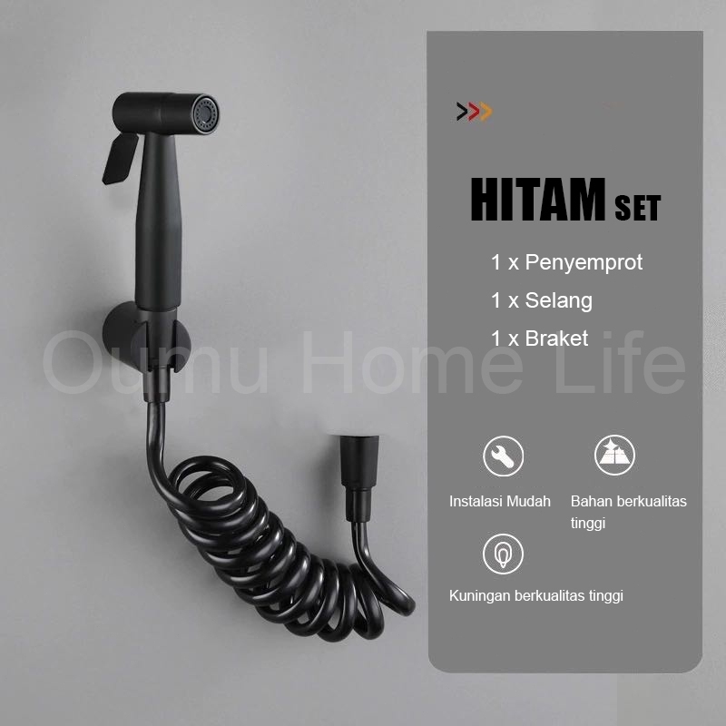 Jual 【COD】SUS304 1 Set Jet Shower Closet / Kran Cabang Shower 2 Dan Jet ...