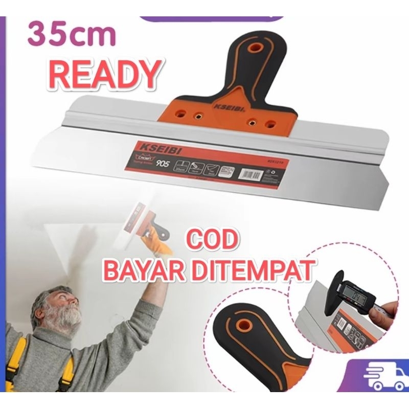 Jual KAPE raskam kseibi Stainless Steel Dempul Scrapper Skim Coat Semen ...