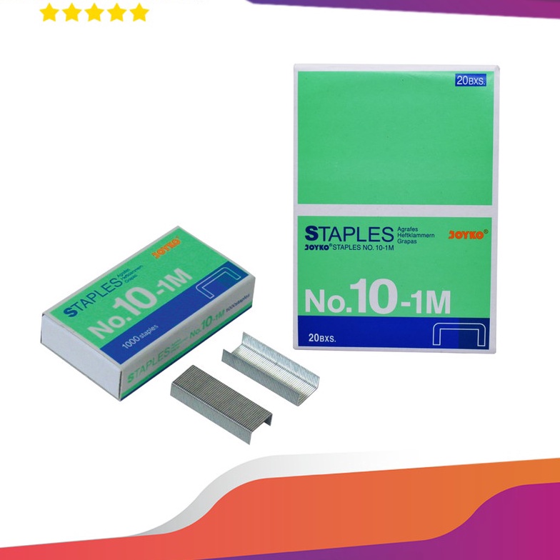 Jual SPONTAN 1 BOX BESAR ISI STAPLES KENKO KECIL N 1 1M REFILL STAPLER ...