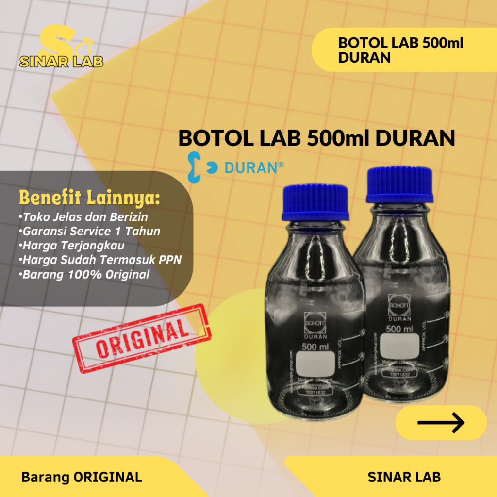 Jual Botol Lab 500 ml / Duran Laboratory Bottle | Shopee Indonesia
