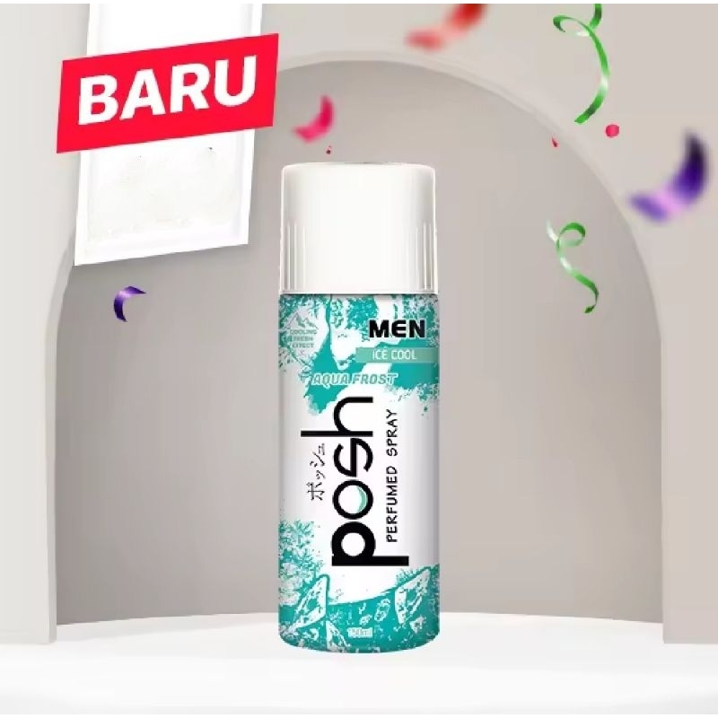 Jual Posh Men Aqua Frost Body Spray 150 ML | Shopee Indonesia