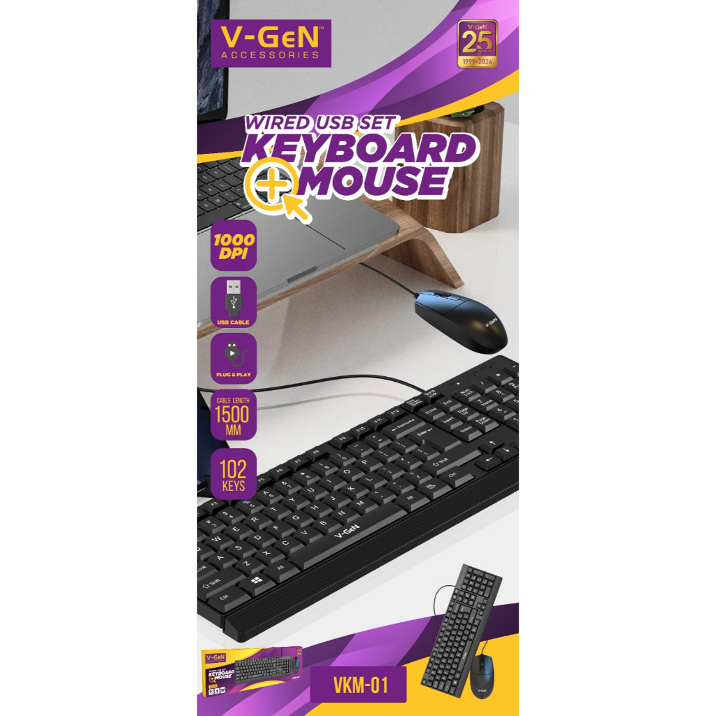 Jual Wired USB Keyboard V-GeN VKM-01 Keyboard Kable | Shopee Indonesia