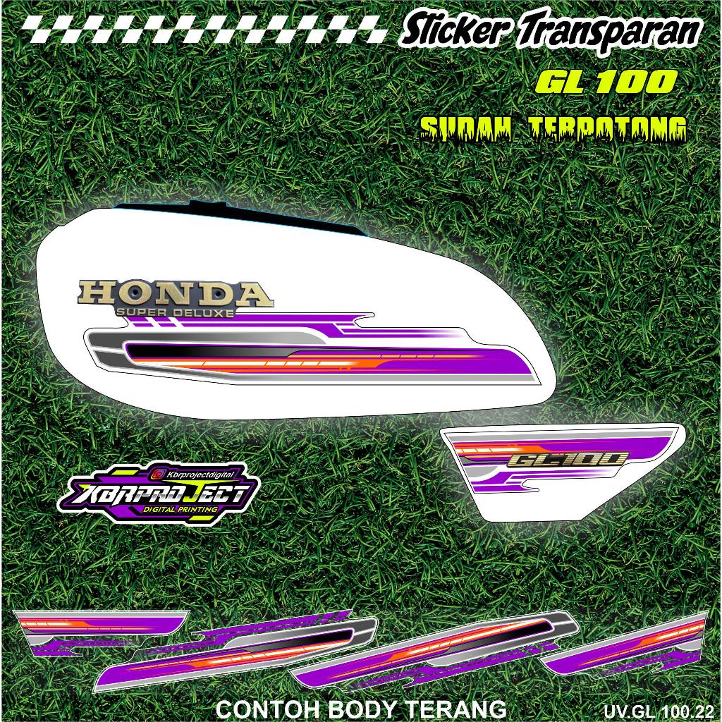 Jual GL 100 STIKER STRIPING TRANSPARAN PREMIUM MOTOR KEREN LIS VARIASI ...