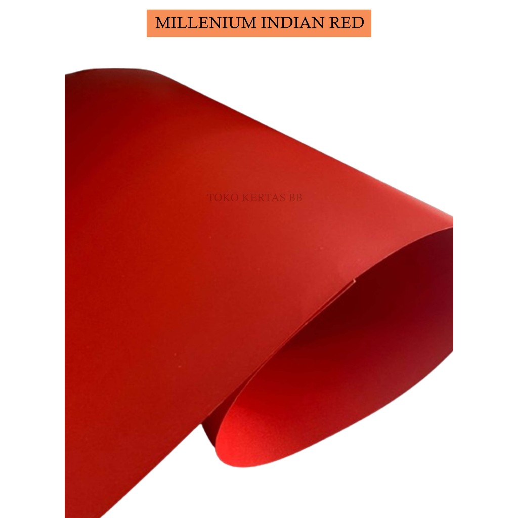 Jual KERTAS JASMINE / KERTAS MILLENIUM / WARNA INDIAN RED 190 - 220 GSM ...