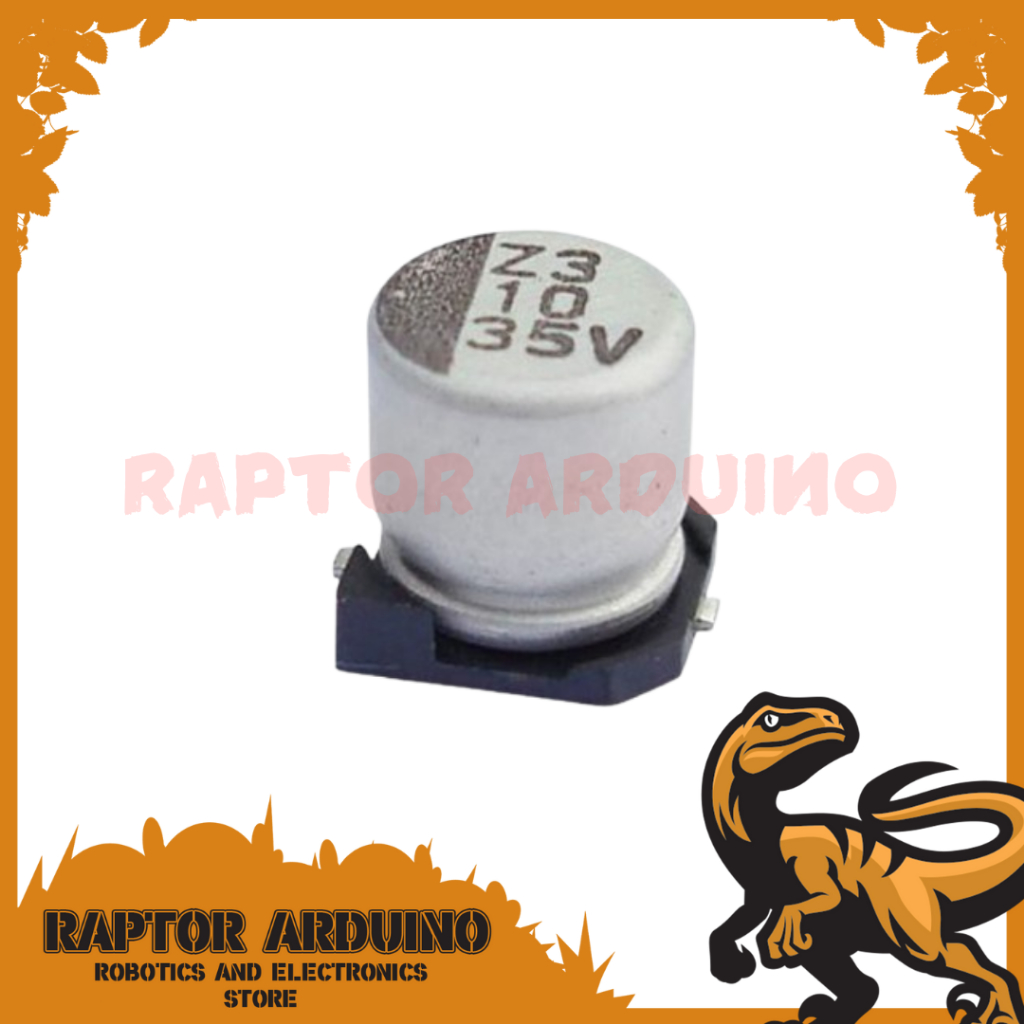 Jual Solid kapasitor capasitor elko elco SMD 10uf 35v 10 uf 35volt VZA ...