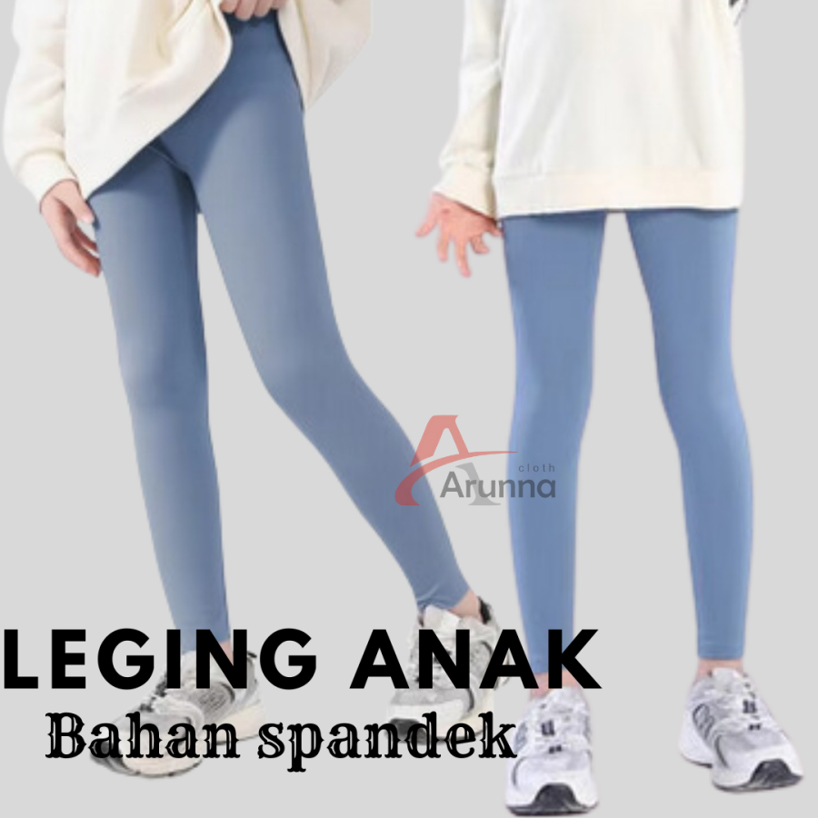 Jual leging anak perempuan Bahan tebal Spandex Premium Umur 0-12 Tahun ...