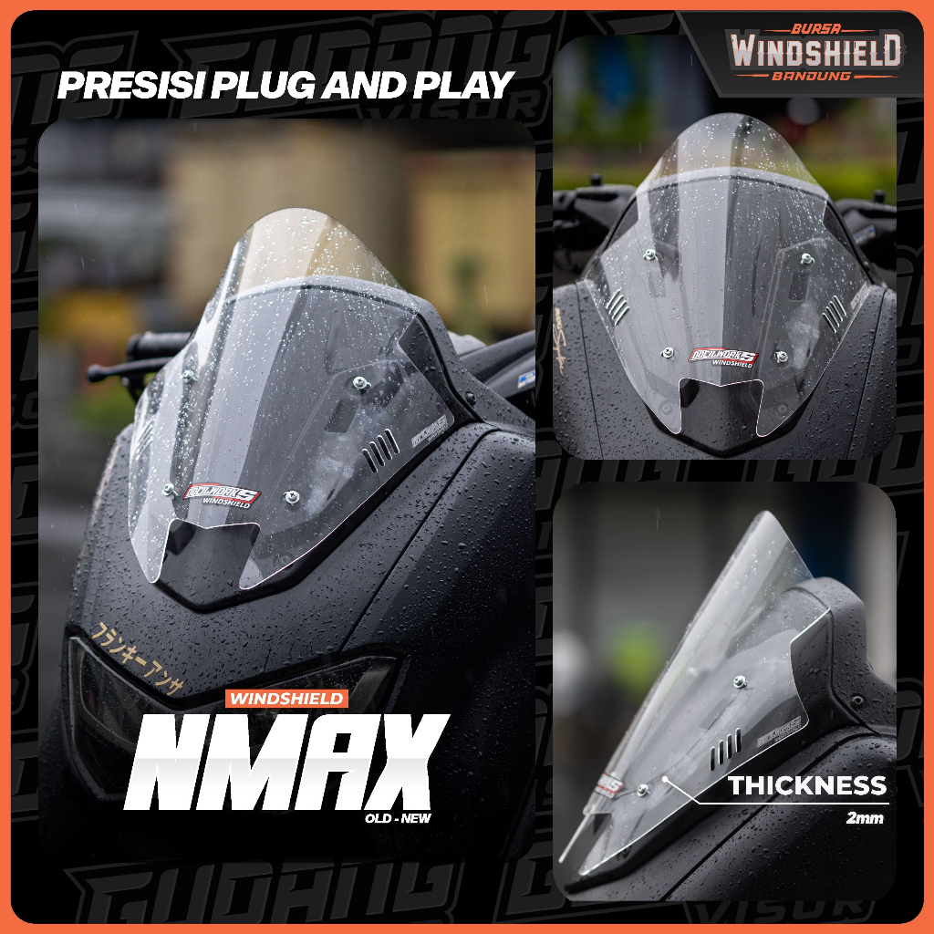 Jual Visor Windshield TDR, OCITO, dan SECTBILL Nmax new Nmax old ...