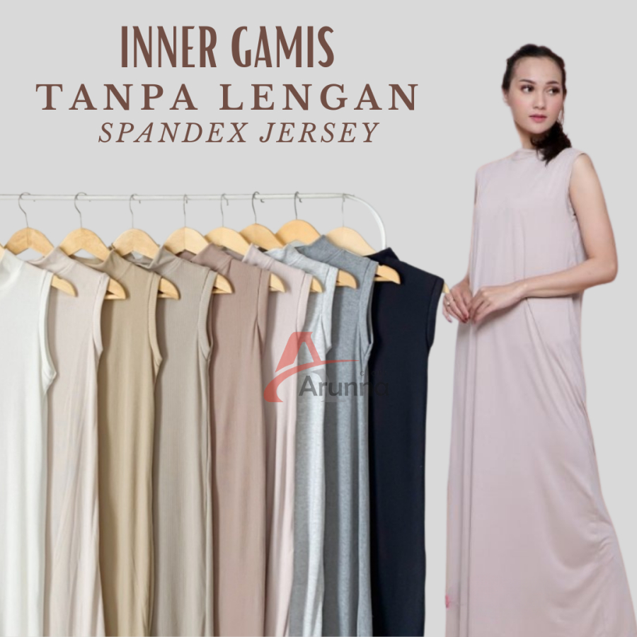 Jual Gamis manset tanpa lengan Inner Dress Buntung yukensi Bisa COD ...