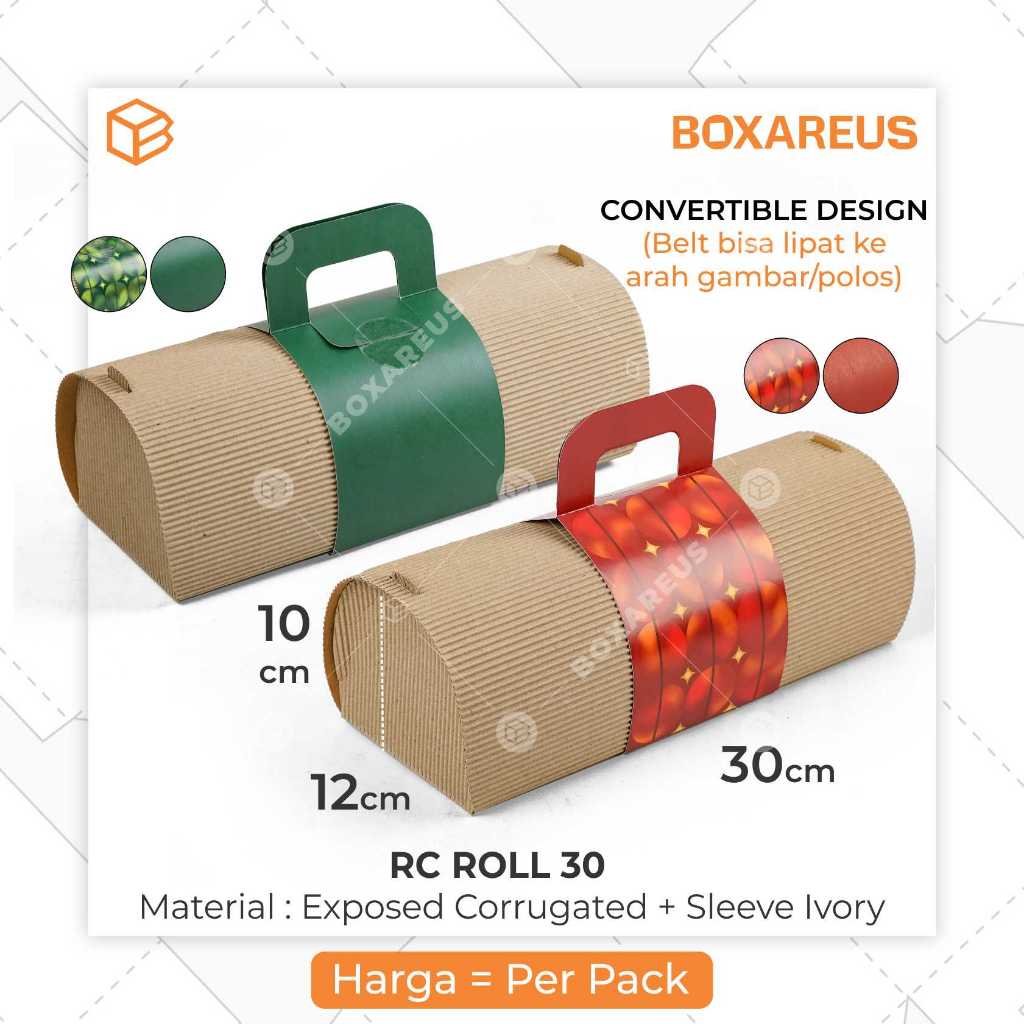 Jual Box Bolu Gulung Roll Cake Packaging Dus Hampers Kemasan | RC ROLL ...