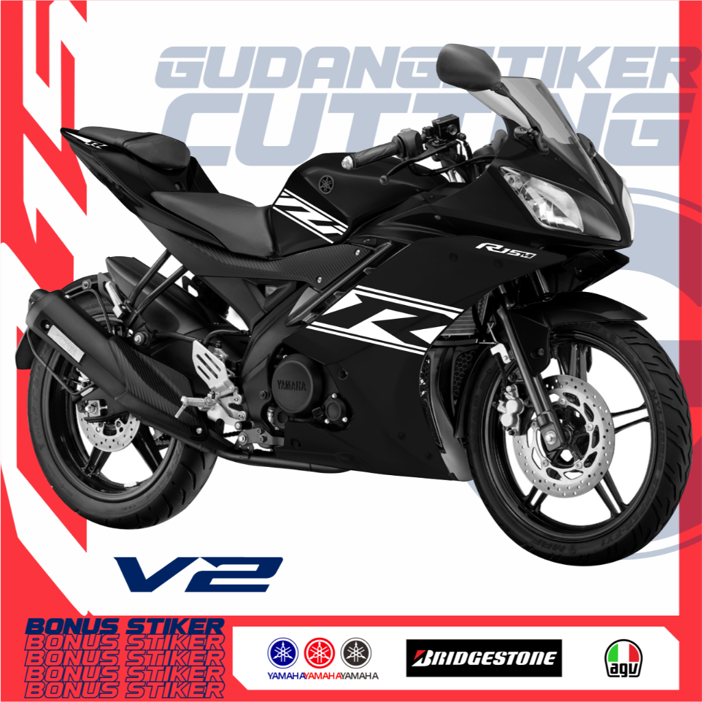 Jual STRIPING CUTTING R15 V2 YAMAHA YZF R EDITION STIKER STICKER ...