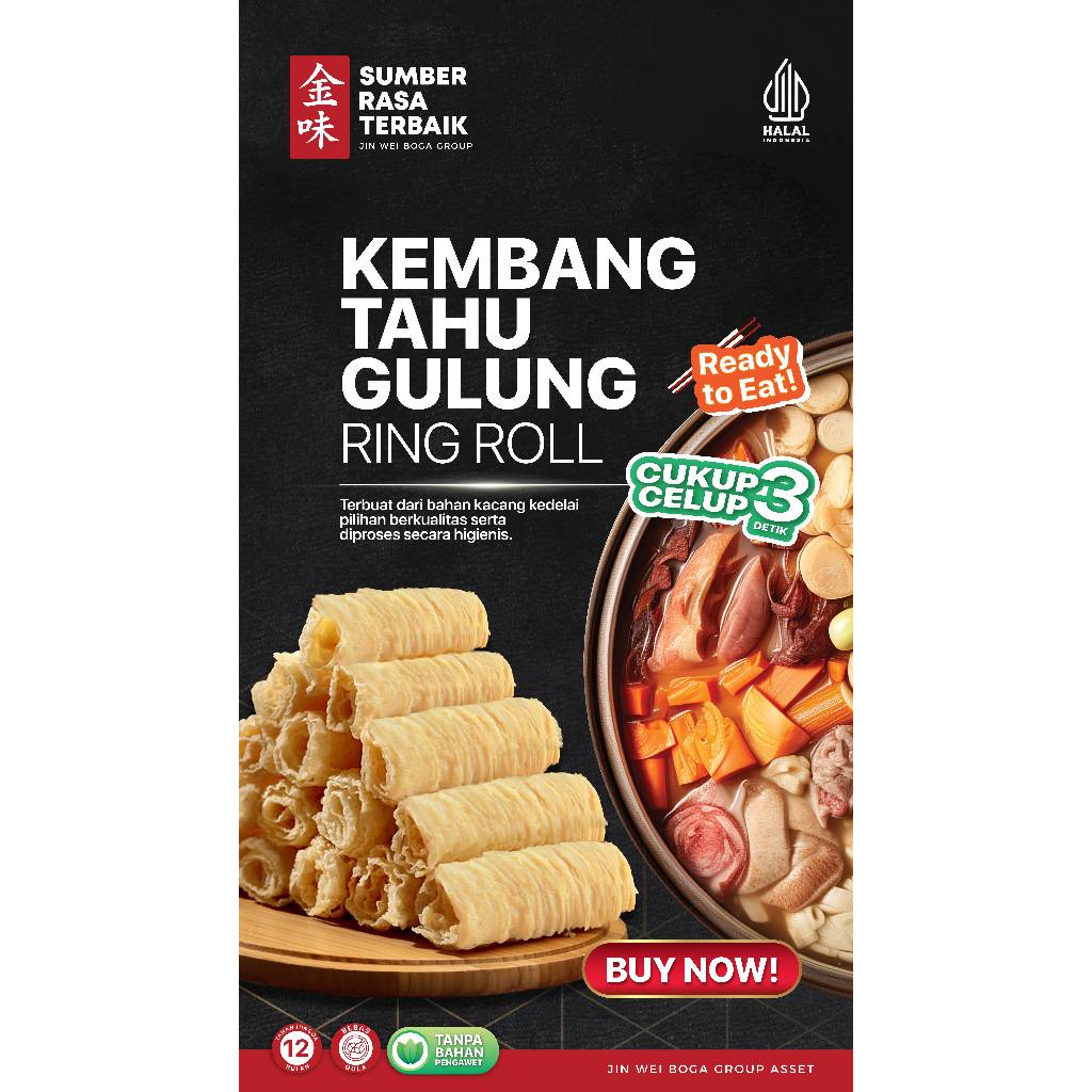 Jual SRT - RING ROLL TOFU/KEMBANG TAHU GULUNG / BELL ROLL / UNTUK ...