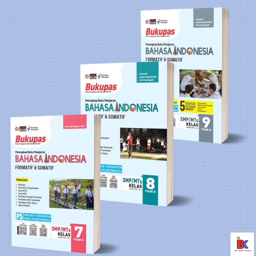 Jual Bukupas Bahasa Indonesia SMP/MTs Kelas 7/8/9 Ringkasan Materi dan Latihan Soal Kurikulum ...