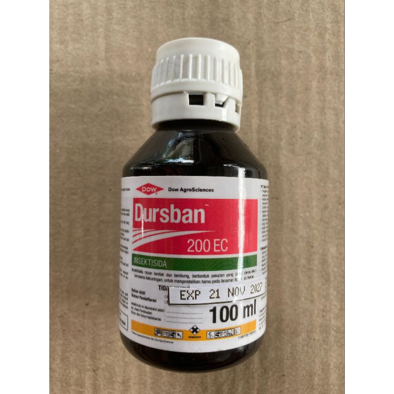 Jual Insektisida DURSBAN 200EC isi 100ml Bahan Aktif: Klorpirifos 200g ...