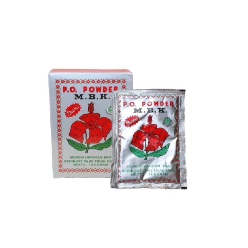Jual Mbk Powder Silver dan Putihasli 1 Box isi 12 Sachet / Bedak mbk ...